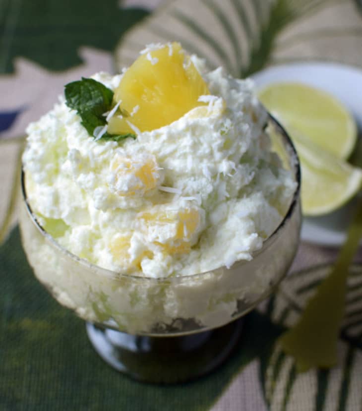 Lime Jell-O Salad Recipe for Grown-Ups! Fresh Lime & Pineapple Fluff ...