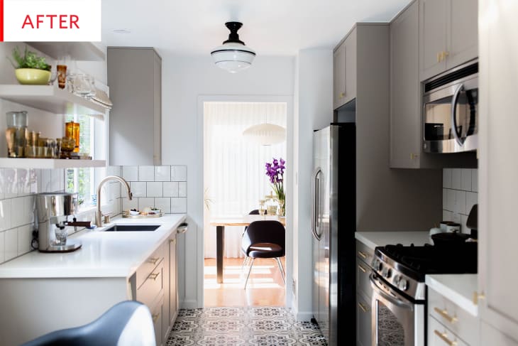 This Dark Galley Kitchen Got a Gorgeous Makeover | The Kitchn