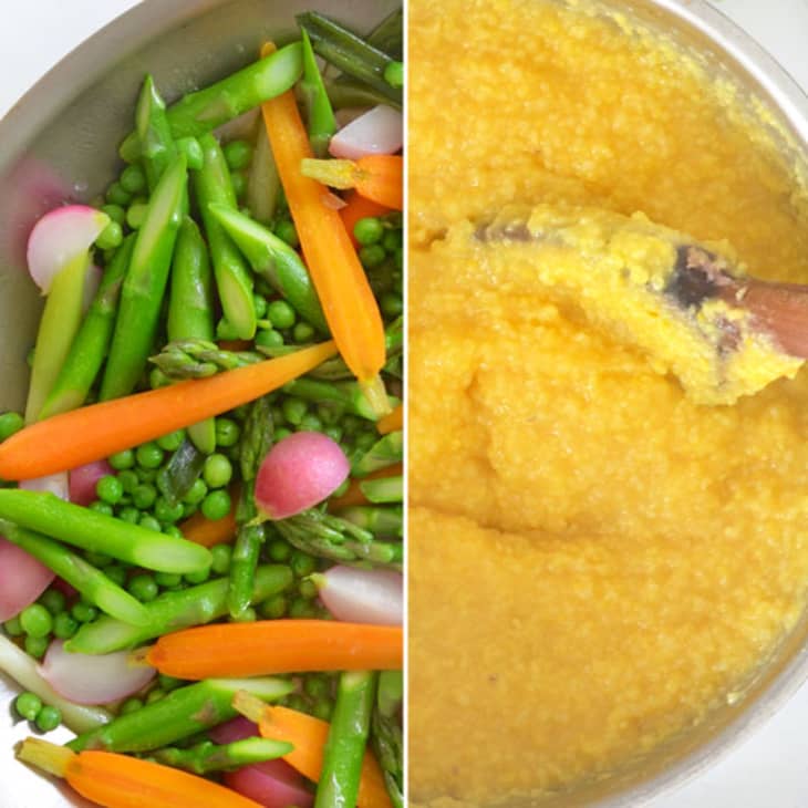 Dinner Party Recipe: Polenta with Spring Vegetable Ragout | The Kitchn