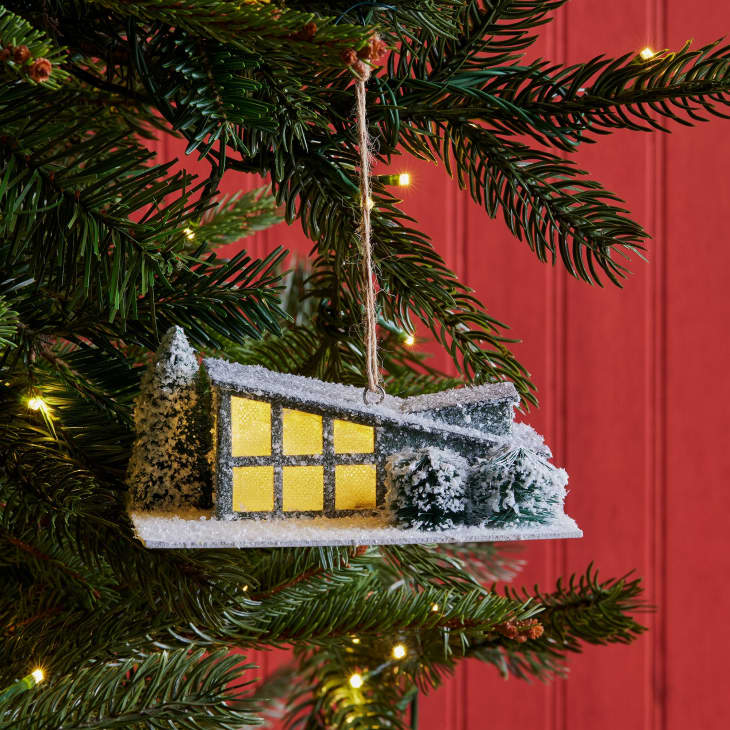 Mid-Centruy Paper House Ornament: West Elm | Apartment Therapy