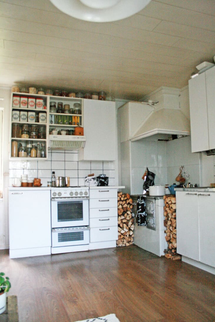 A Wood-Burning Stove Is the Heart of This Finnish Kitchen | The Kitchn