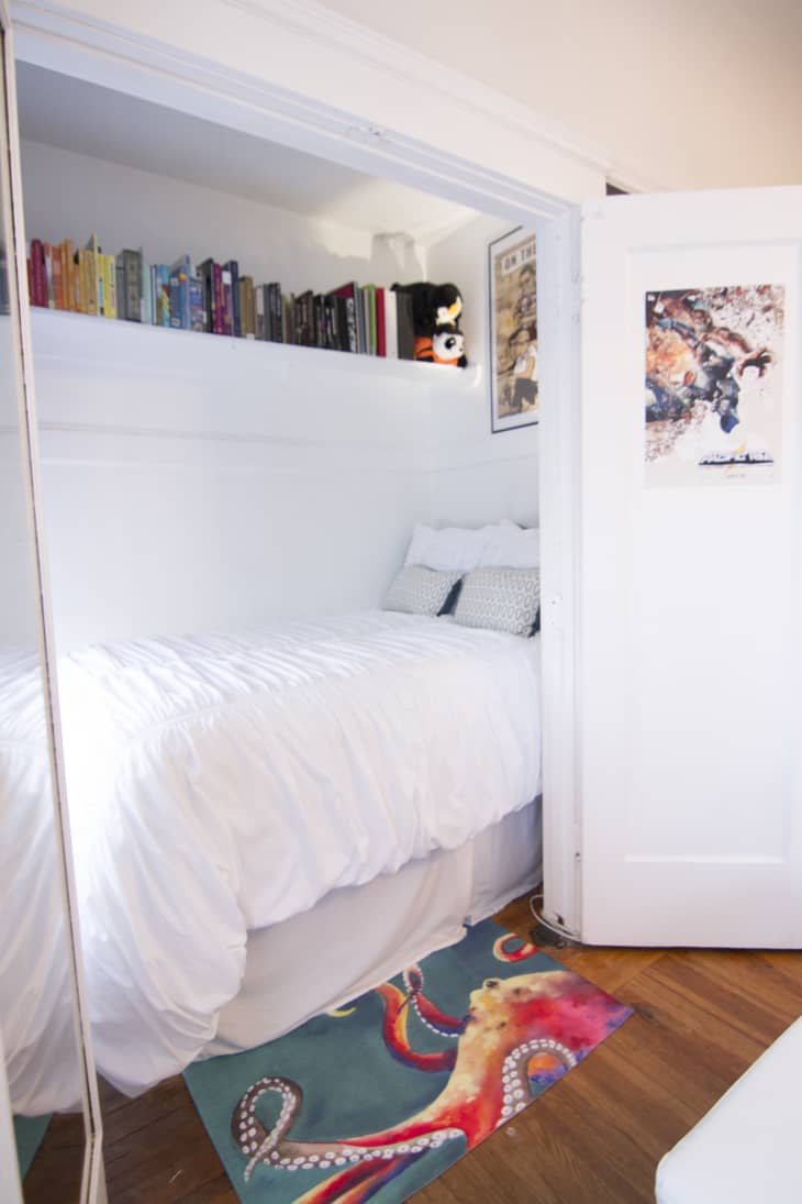 Bedroom Storage Shelves - Above the Bed Storage | Apartment Therapy