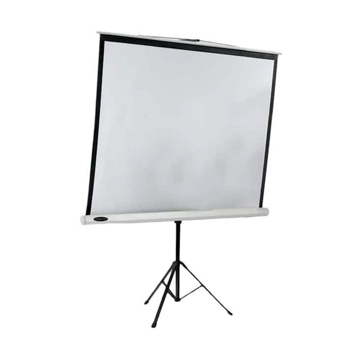 The Aarco Matte White Standing Projection Screen Is Genius | Apartment ...