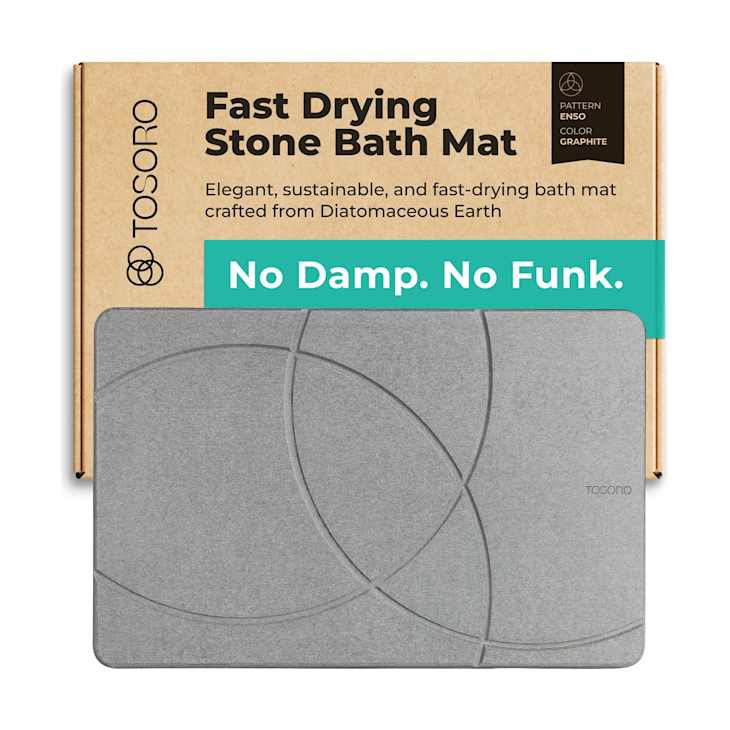 The TOSORO Stone Bath Mat Elevates Every Shower | Apartment Therapy