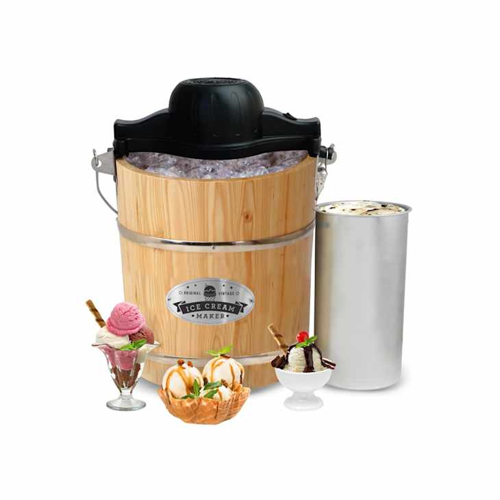 Elite Gourmet Old Fashioned Pine Bucket Electric Ice Cream Maker Review ...