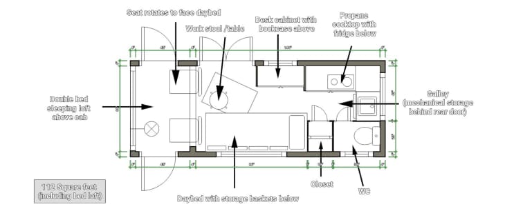How Big Is 100 Square Feet - Examples of Real Homes | Apartment Therapy