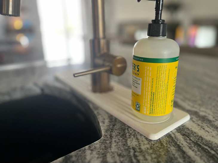 This $19 Stone Faucet Mat Keeps My Kitchen Sink Spotless | The Kitchn