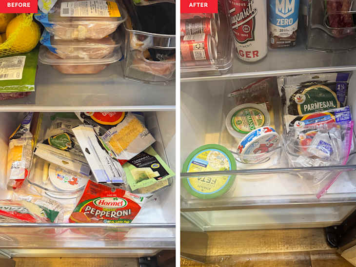This Pro Organizer’s $7 Storage Trick Transformed My Fridge | Apartment ...
