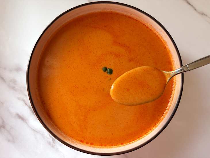 I Tried The Viral 3-Ingredient High Protein Tomato Soup | The Kitchn