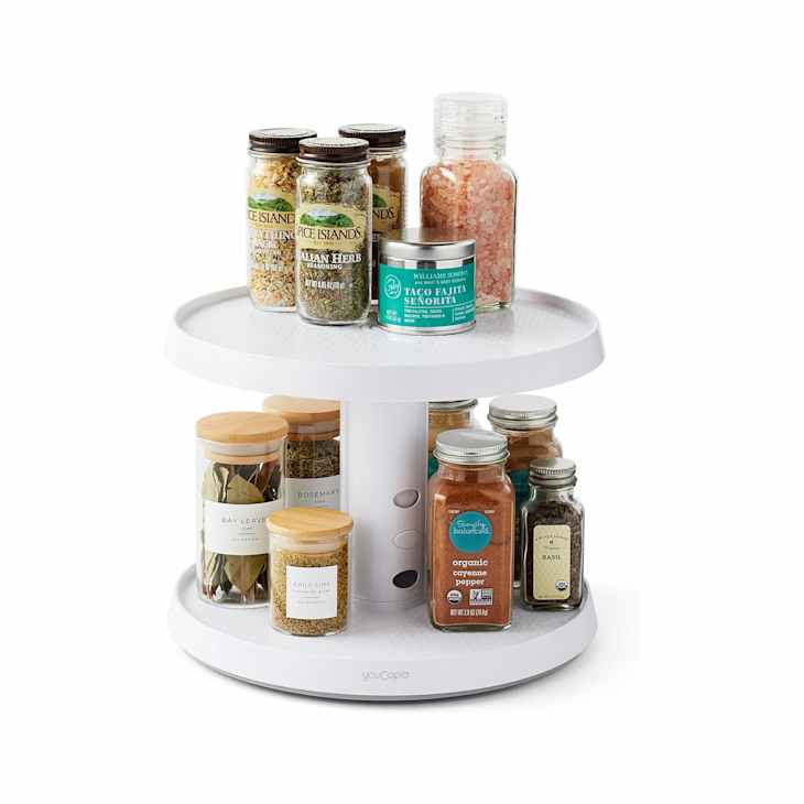 YouCopia Crazy Susan Adjustable Two-Tier Turntable: Amazon Reviews ...