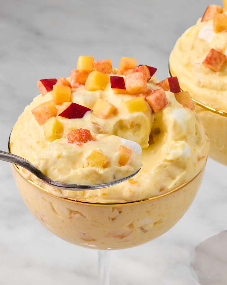 Peaches & Cream Fluff Recipe | The Kitchn