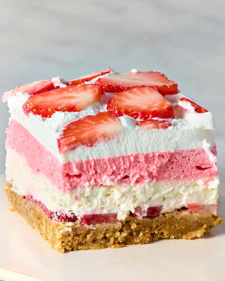 Strawberry Delight Recipe (No-Bake, with Fresh Strawberries) | The Kitchn