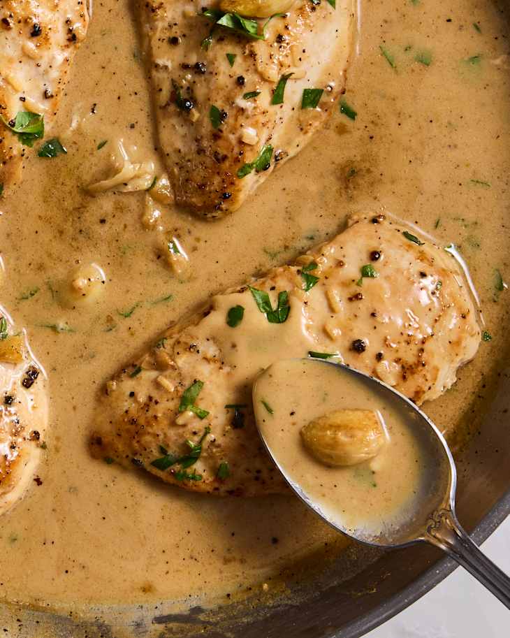 Creamy Garlic Chicken Recipe | The Kitchn