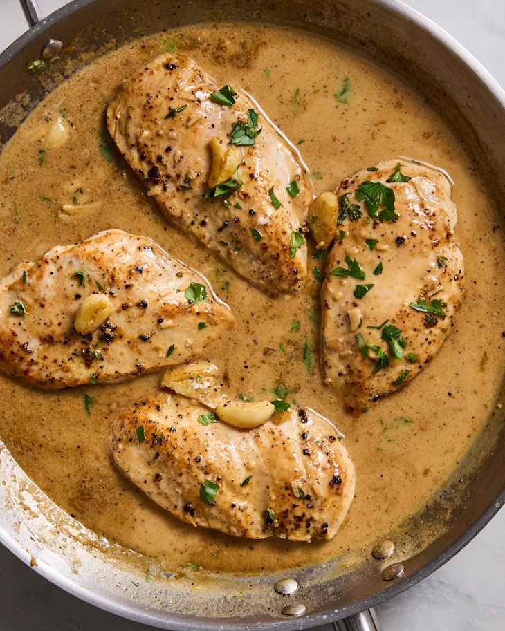 Creamy Garlic Chicken Recipe | The Kitchn