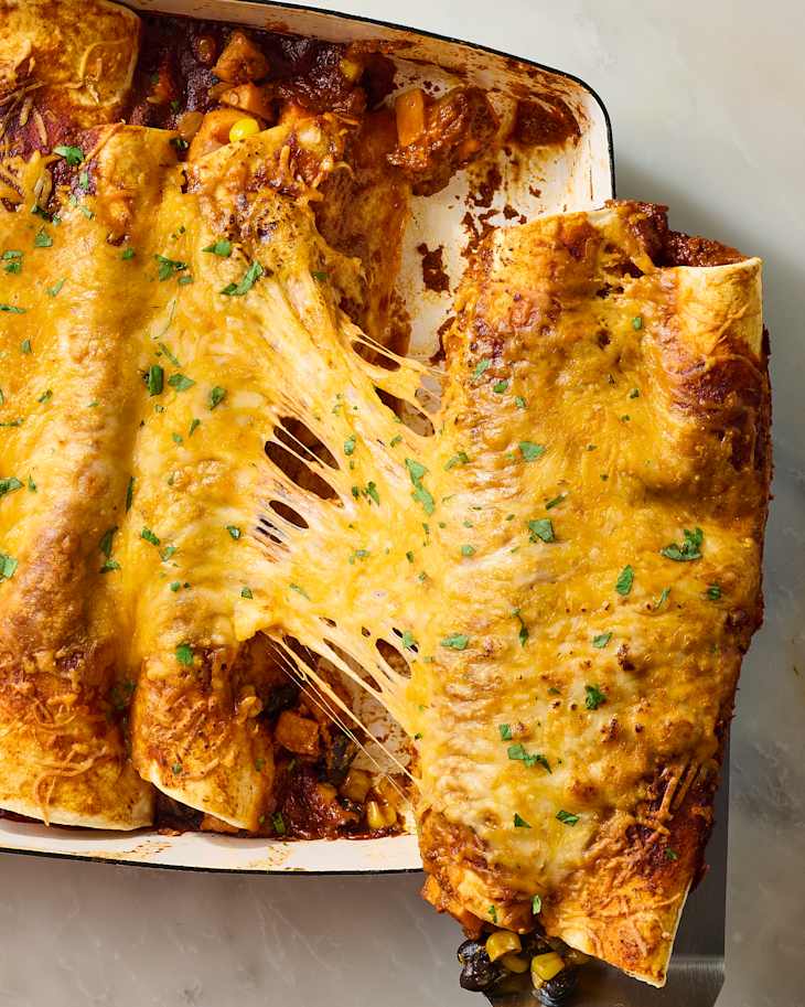 Easy Black Bean Enchiladas Recipe | The Kitchn