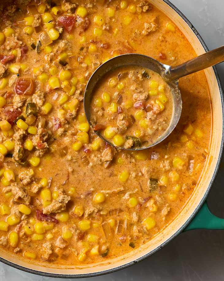 Mexican Street Corn Chicken Chili Recipe | The Kitchn