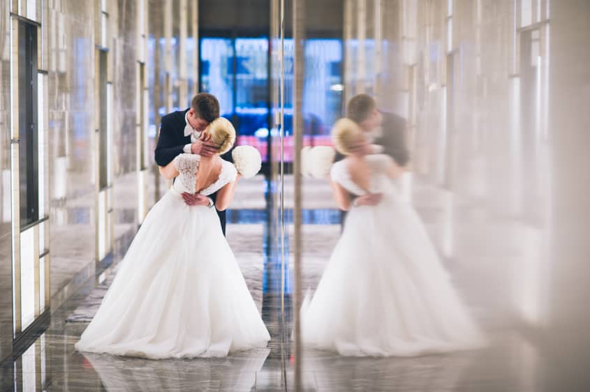 Real Weddings: Intimate Rooftop Wedding in NYC | Apartment Therapy