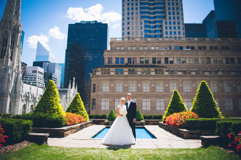 Real Weddings: Intimate Rooftop Wedding in NYC | Apartment Therapy