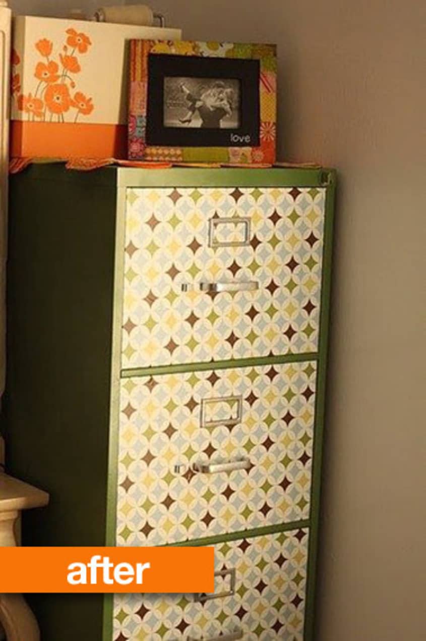 8 Great Stenciled, Papered, and Painted File Cabinet Makeovers ...