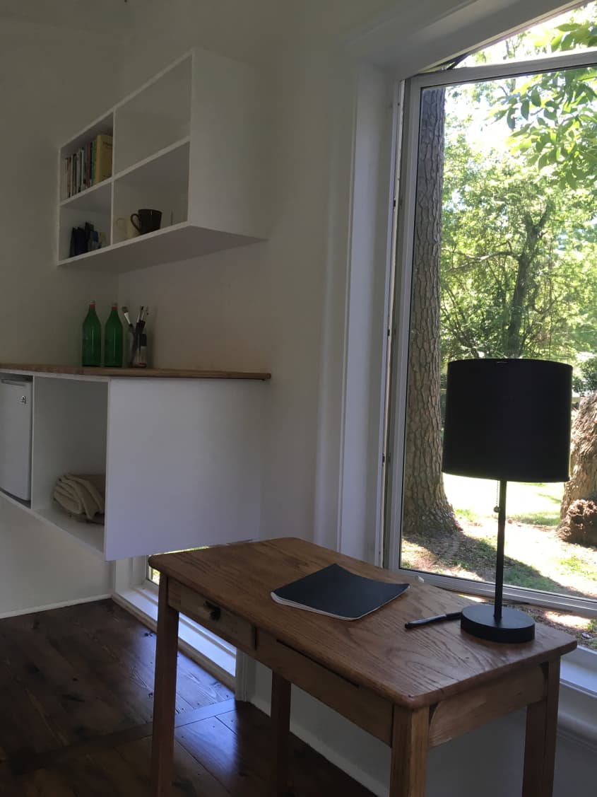 An 85-Square-Foot Backyard Studio Built from Scratch | Apartment Therapy