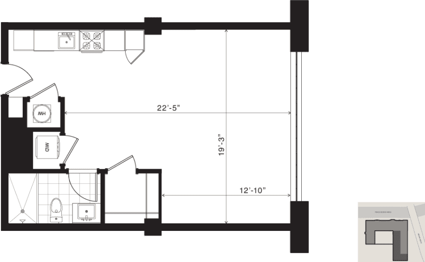 House Tour: A Crisp Atlanta Studio Apartment | Apartment Therapy