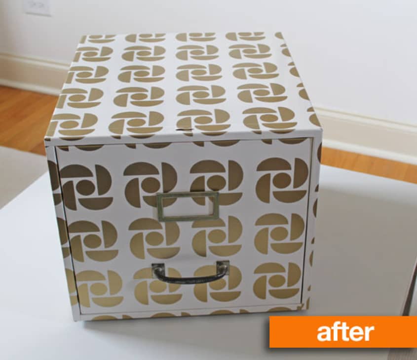 Before & After: File Box Goes for the Gold | Apartment Therapy