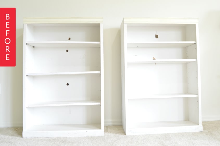 14 Bookshelf Makeovers for Thrifted Shelves, Built-Ins, & More ...