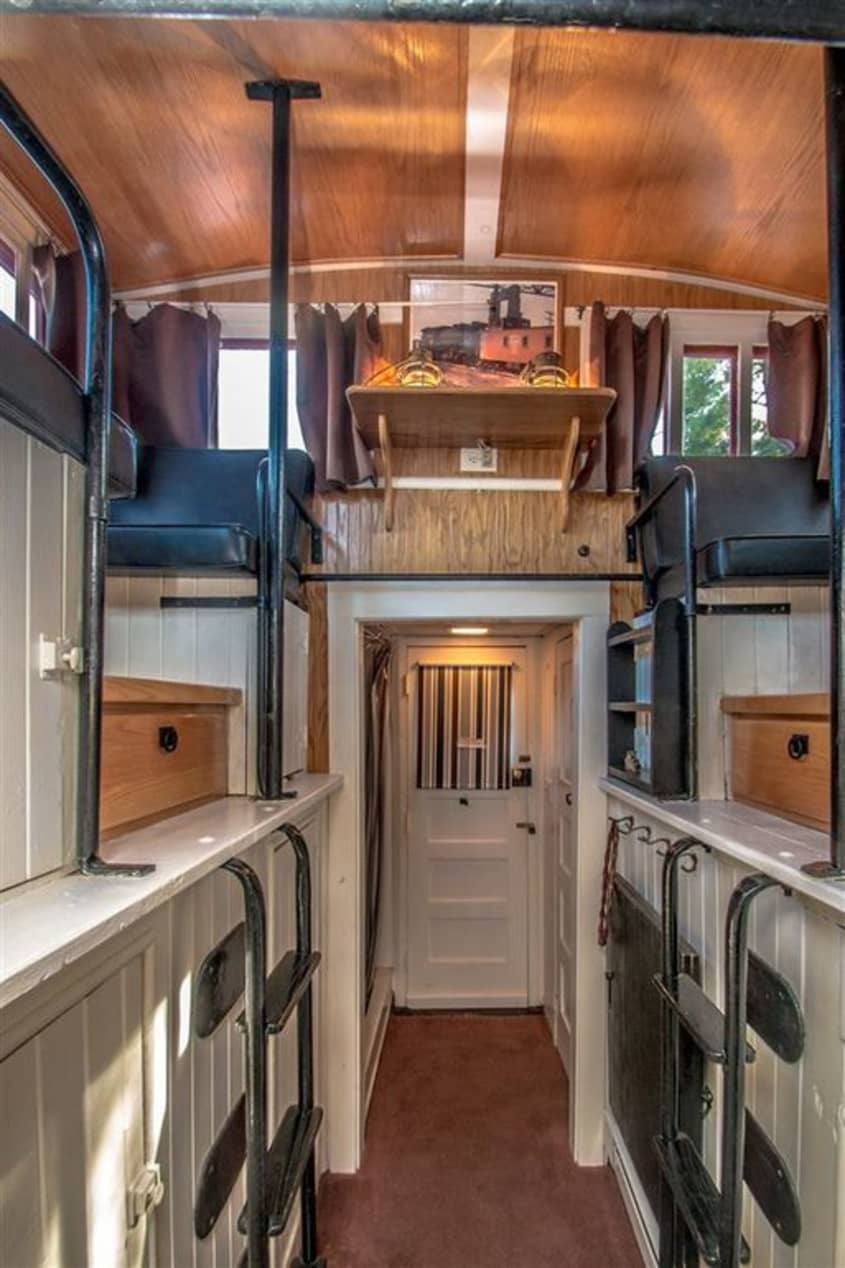 Peek Inside This Converted Caboose Tiny House For Sale | Apartment Therapy