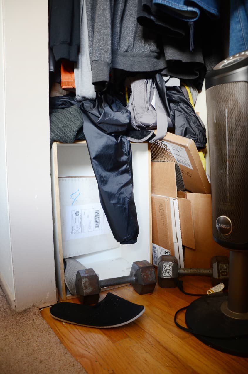 A Real Life Messy Closet Gets a Makeover | Apartment Therapy