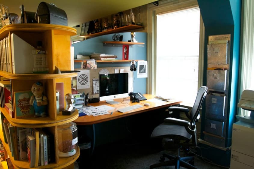 WORK Lab’s Vintage Eclectic Workspace | Apartment Therapy