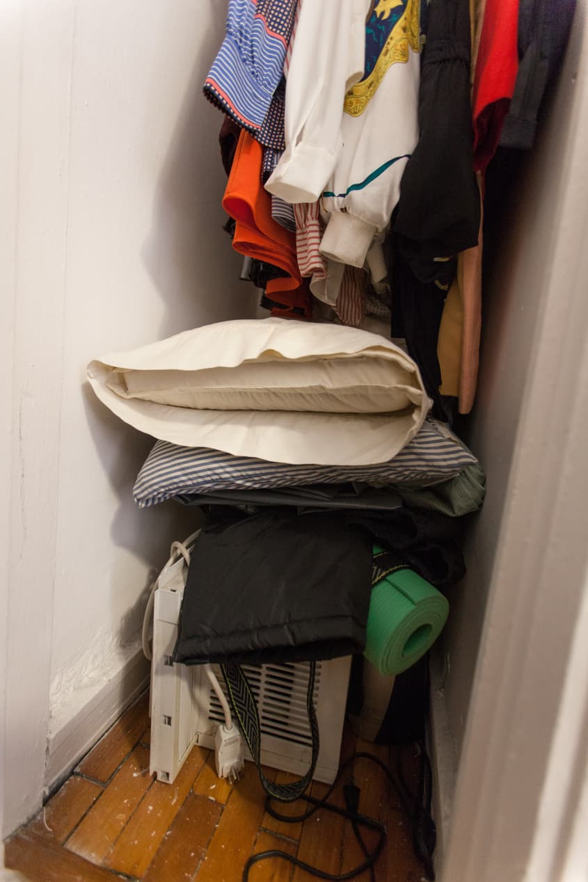 A Super Narrow Apartment Closet Gets a Makeover | Apartment Therapy