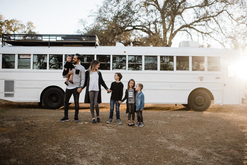 House Tour: The Mayes Team School Bus Conversion | Apartment Therapy