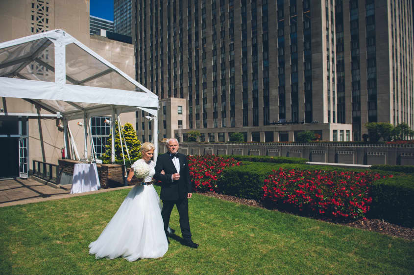 Real Weddings: Intimate Rooftop Wedding in NYC | Apartment Therapy