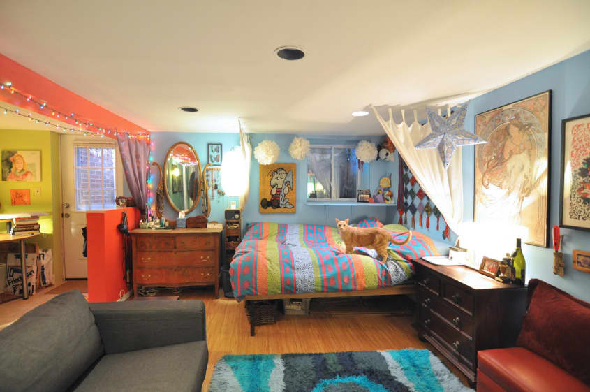 Laura Lee’s Bright & Playful Basement Studio | Apartment Therapy