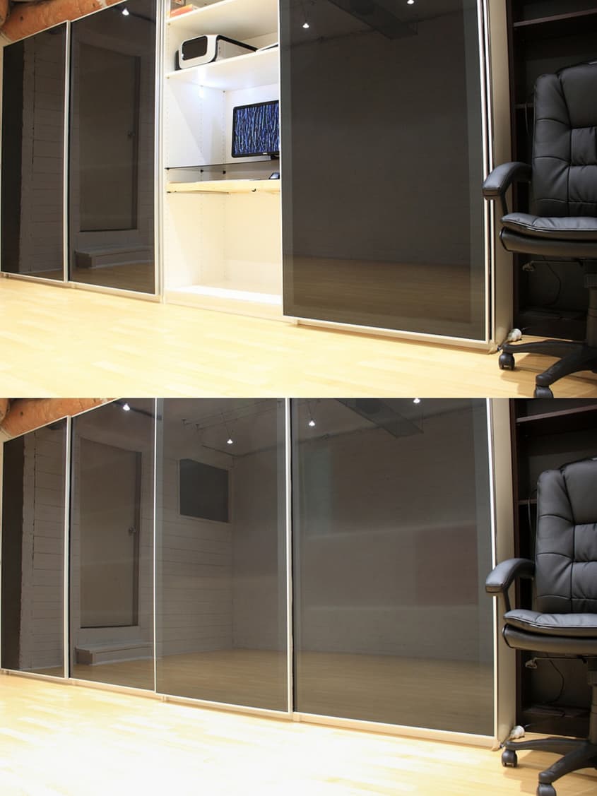 Close Up: Adam’s Sleek Basement Office for Two | Apartment Therapy