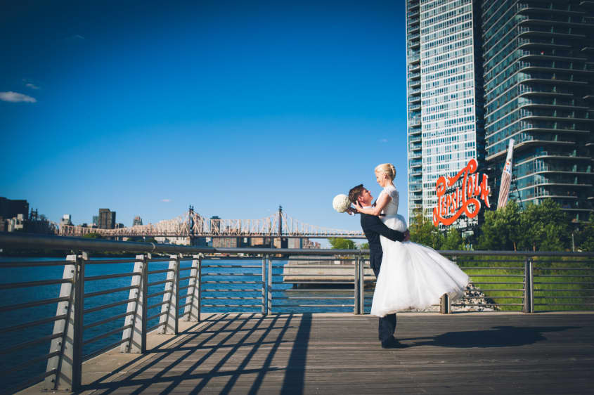 Real Weddings: Intimate Rooftop Wedding in NYC | Apartment Therapy