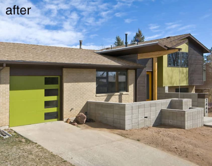Before and After: 1960 Split-Level Green Makeover | Apartment Therapy