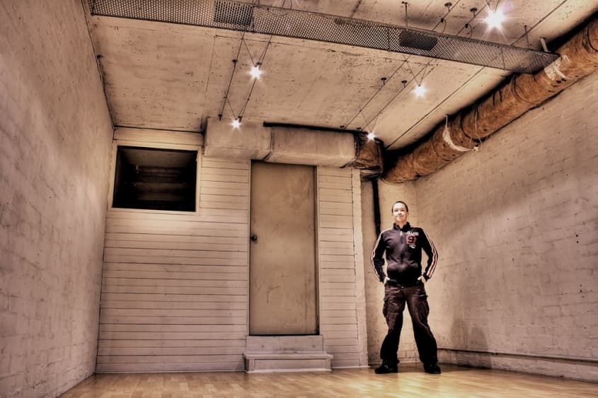 Close Up: Adam’s Sleek Basement Office for Two | Apartment Therapy