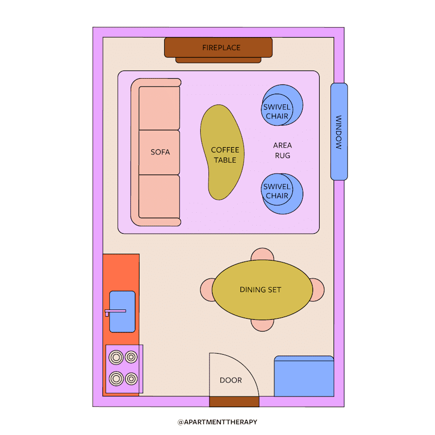 4 Open-Concept Living Room Ideas, According to Designers | Apartment ...