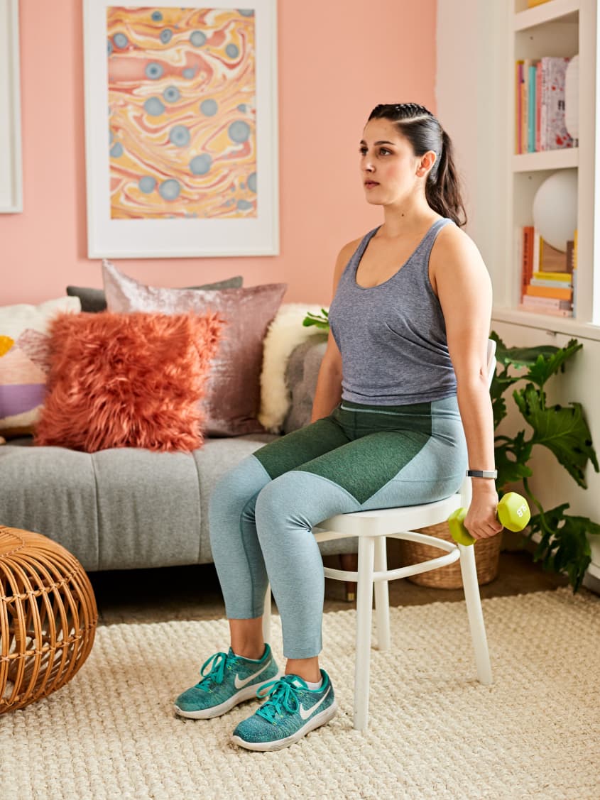 9 Fast Chair Exercises to Workout Your Legs, Arms, Core, and Cardio ...
