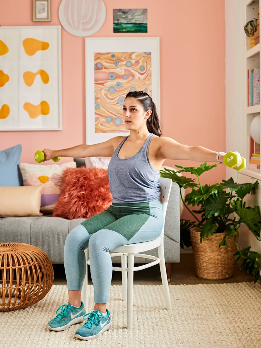 9 Fast Chair Exercises to Workout Your Legs, Arms, Core, and Cardio ...