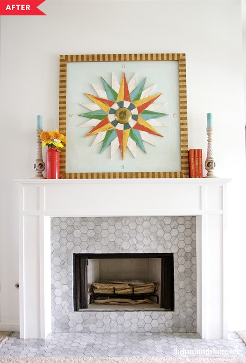 8 Best Fireplace Makeovers - Beautiful Before & After Fireplace ...