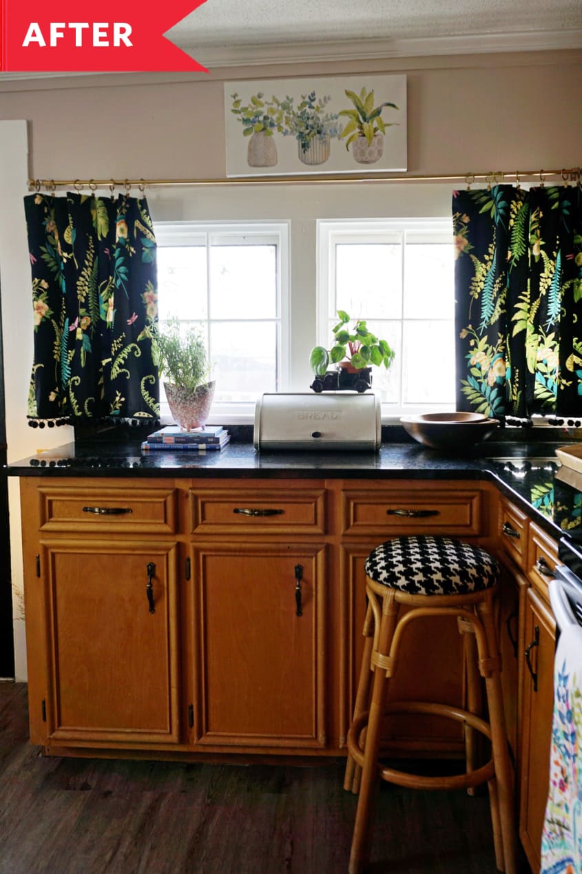 Eclectic '80s Kitchen Makeover with Thrifted Finds - Before and After ...
