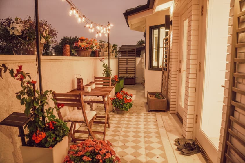 How to Make String Light Planters - Steps and Photos | Apartment Therapy