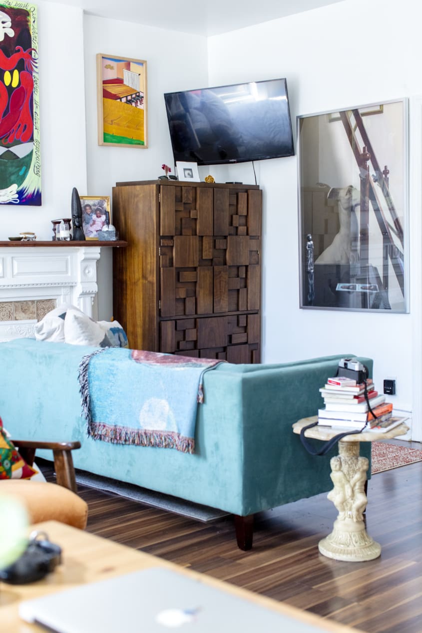 Small Studio Apartment Filled With Bold Art Ideas | Apartment Therapy