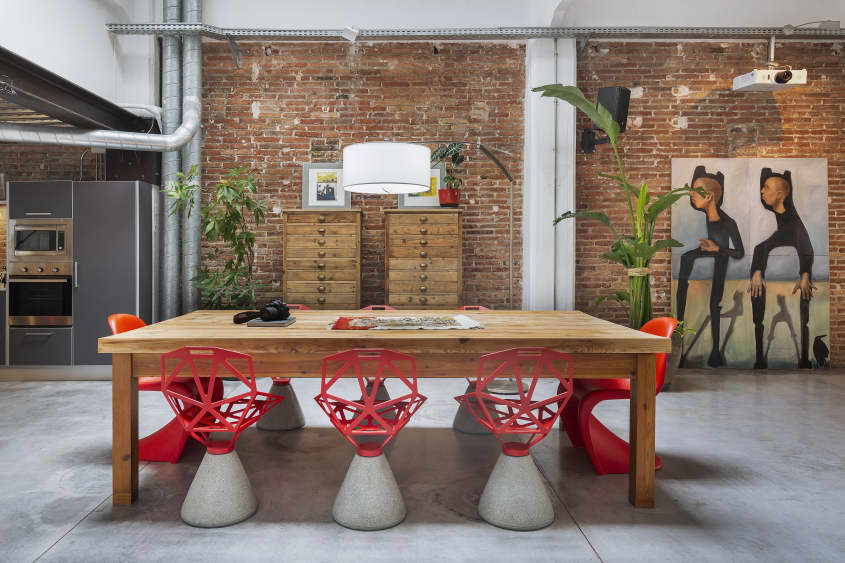 Warm Industrial Modern Spanish Loft Tour | Apartment Therapy