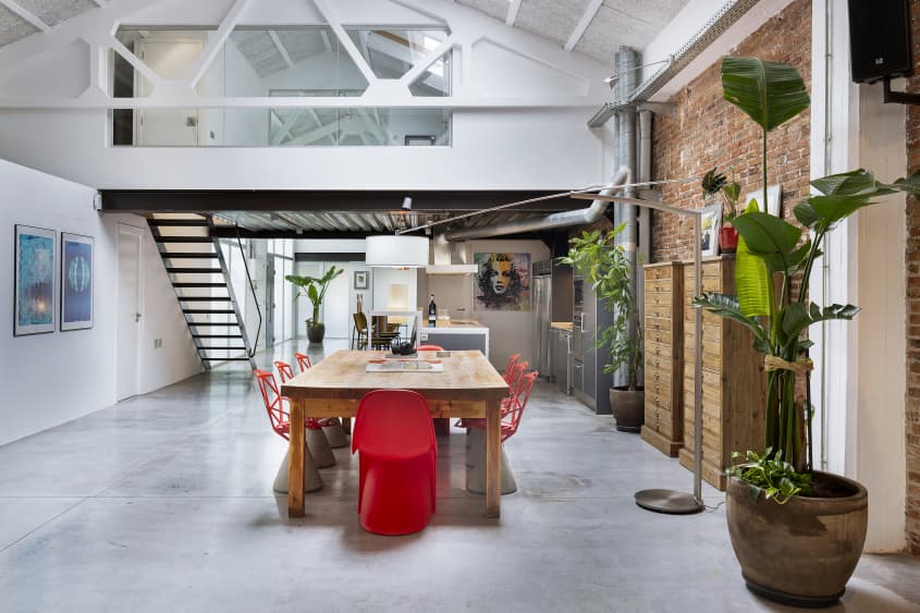 Warm Industrial Modern Spanish Loft Tour | Apartment Therapy