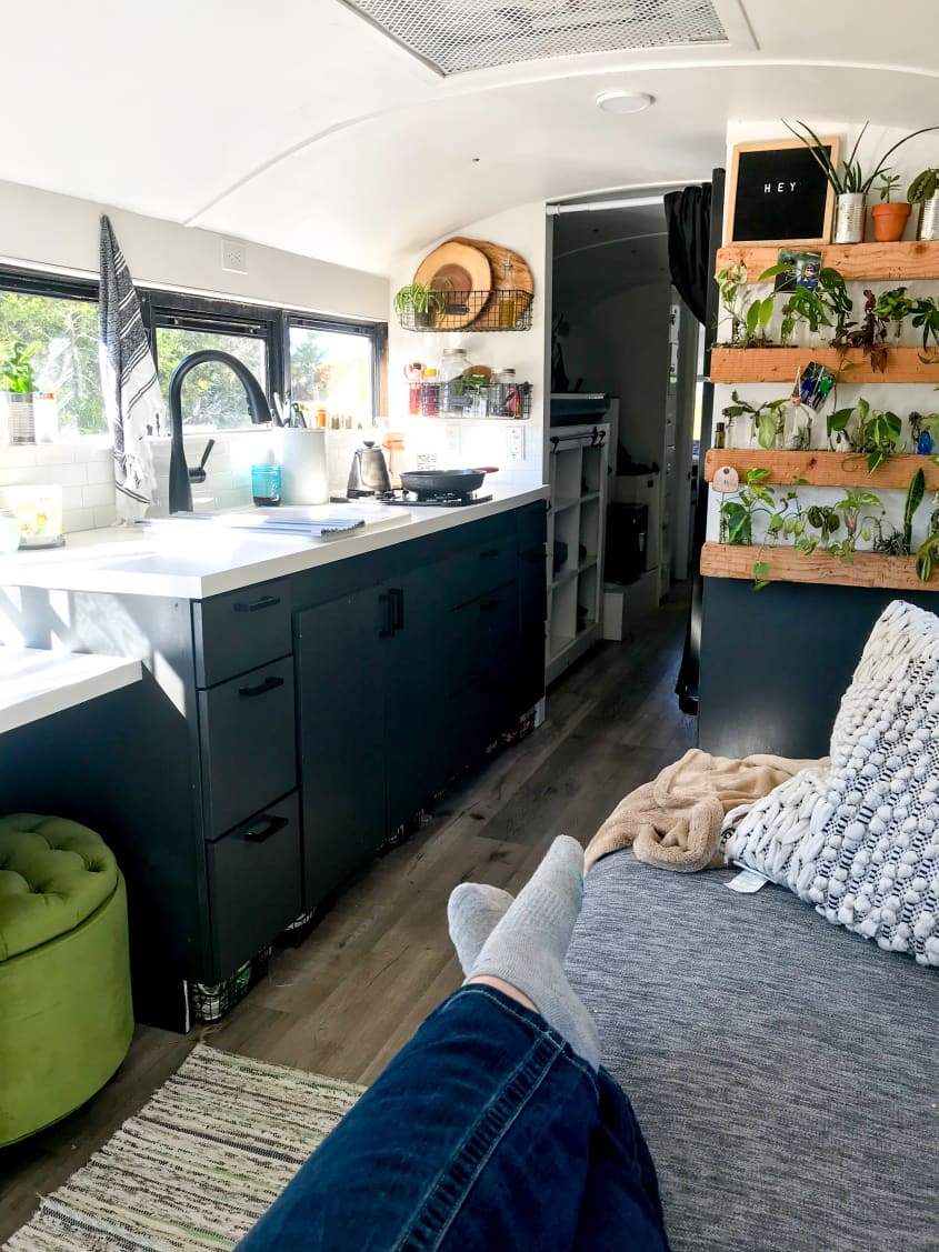 Converted School Bus Home on Wheels Photos | Apartment Therapy