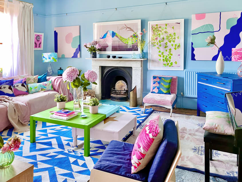 Anna Jacobs Colorful Rental UK Apartment Photos | Apartment Therapy