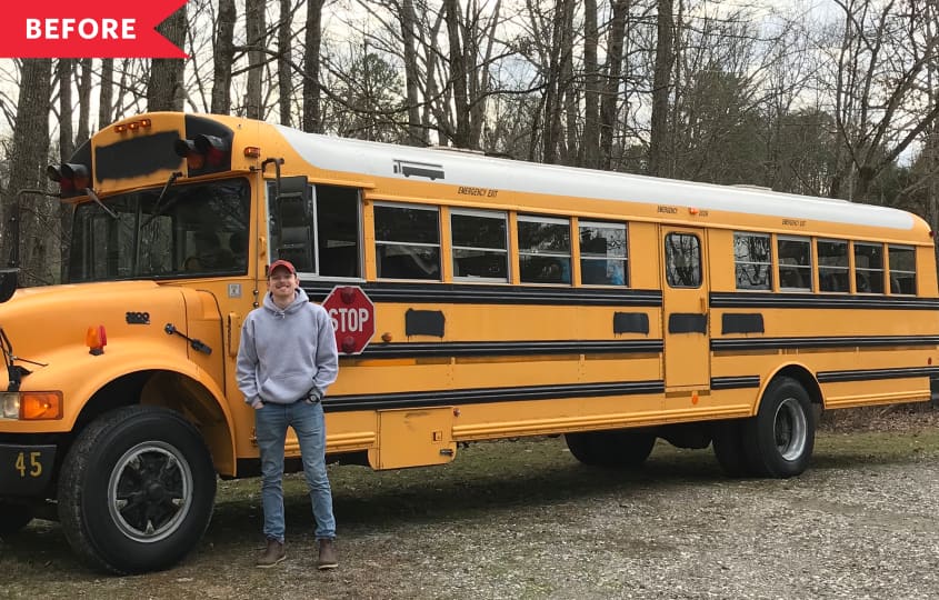 220-Square-Foot Skoolie Transformation | Apartment Therapy